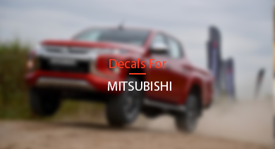 Decals racing stickers and vehicle graphics compatible with Mitsubishi