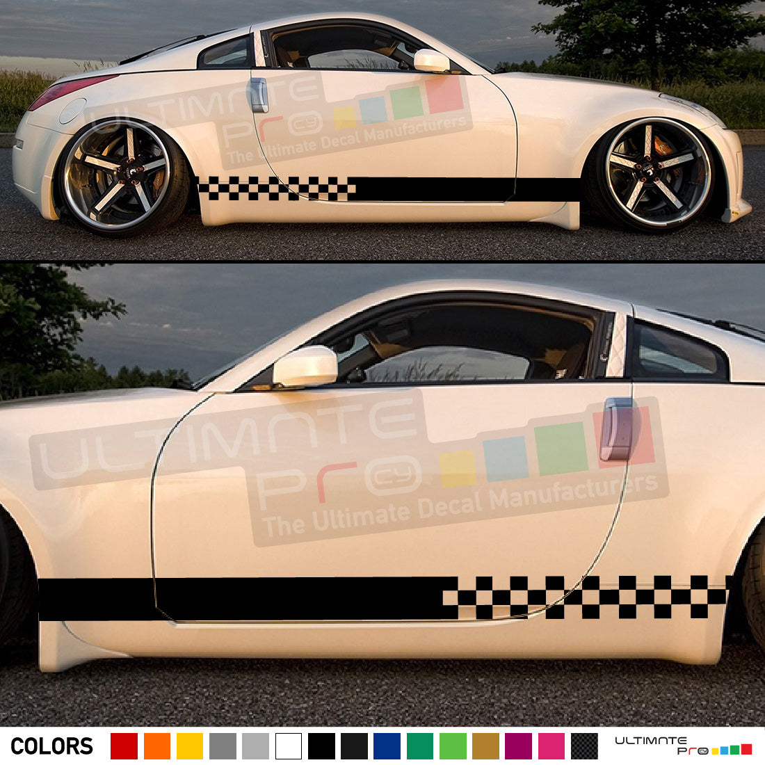 Nissan 350Z sticker Pair decals Stripe 2002-Present