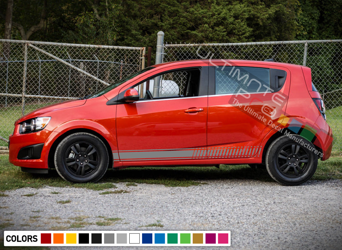 Decals Stripe Vinyl design for Chevrolet Sonic decal 2015 - Present