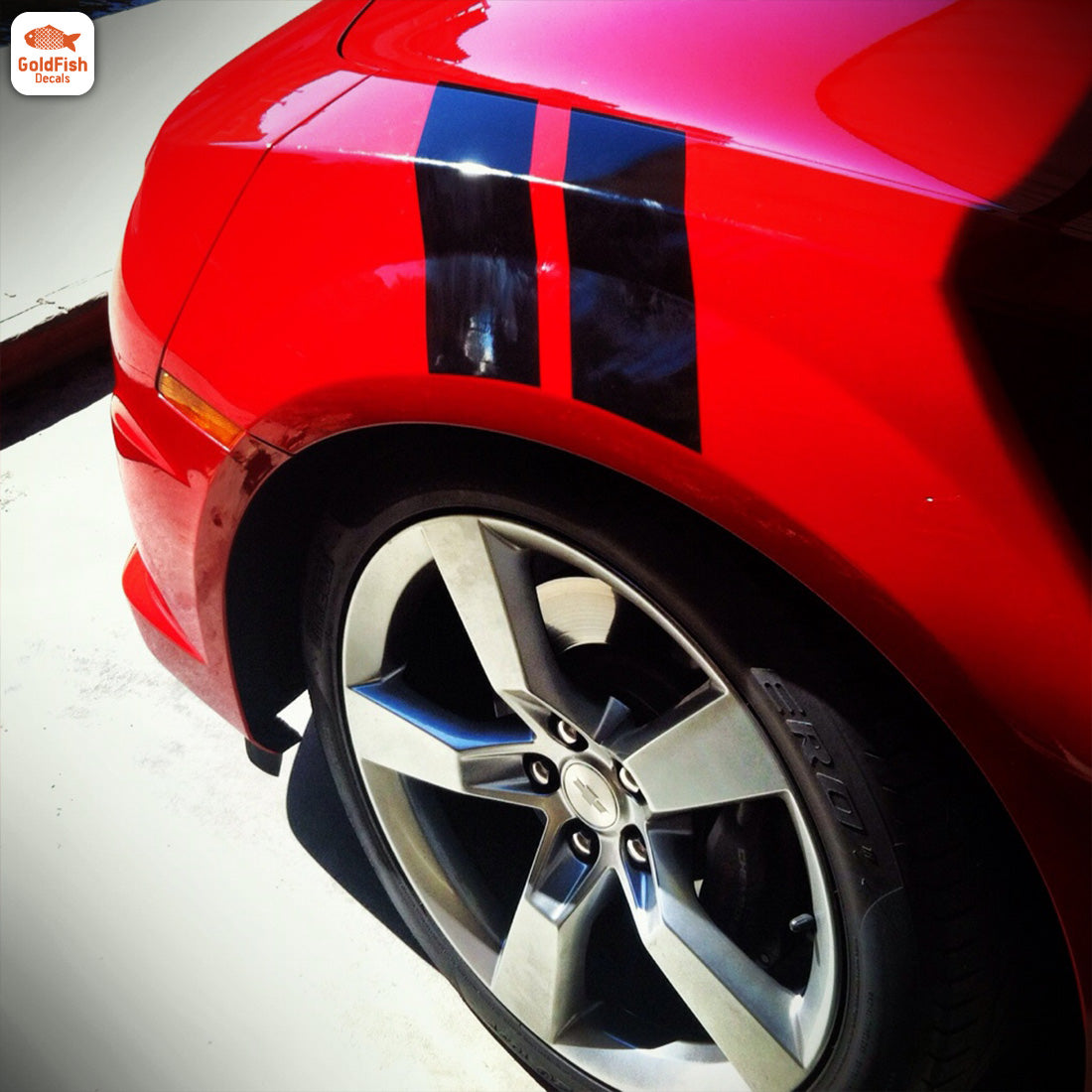 Side door sticker, vinyl design for Chevrolet Camaro decal