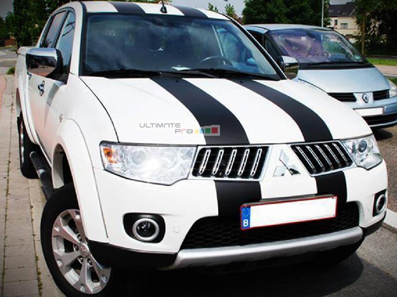Decal Sticker Graphic Front to Back Stripe Kit Mitsubishi L200